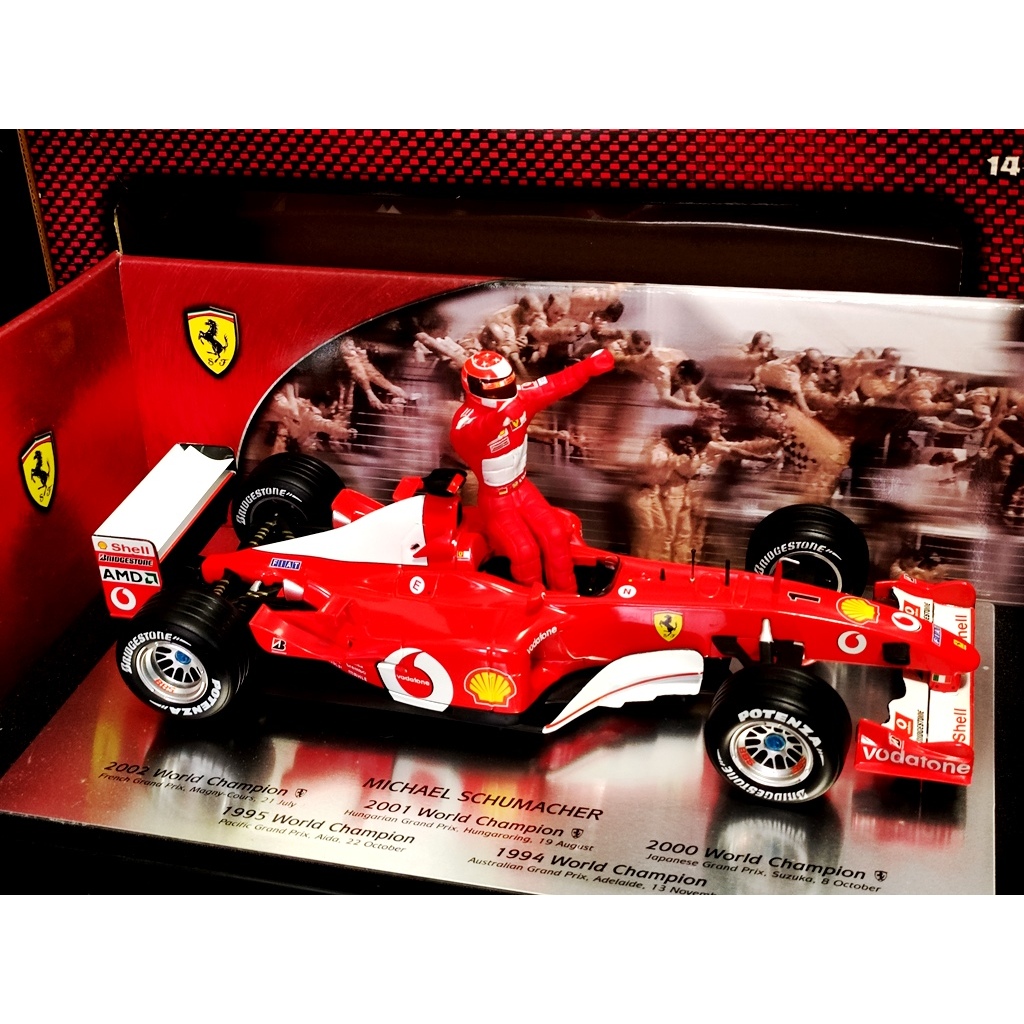โมเดลรถF1 + Figure Schumacher 1:18 โมเดลรถ Ferrari Formula1 Schumacher ...