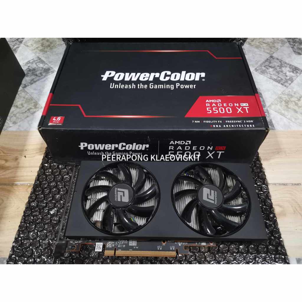 การ์ดจอ POWERCOLOR RX5500XT 8GB | Shopee Thailand