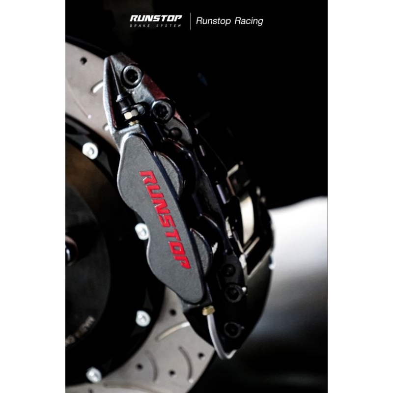 ชุดปั้มเบรค หน้า Runstop R3 4 pot ตรงรุ่น Mazda 3 cx3 พร้อมจานขยาย 355 ...
