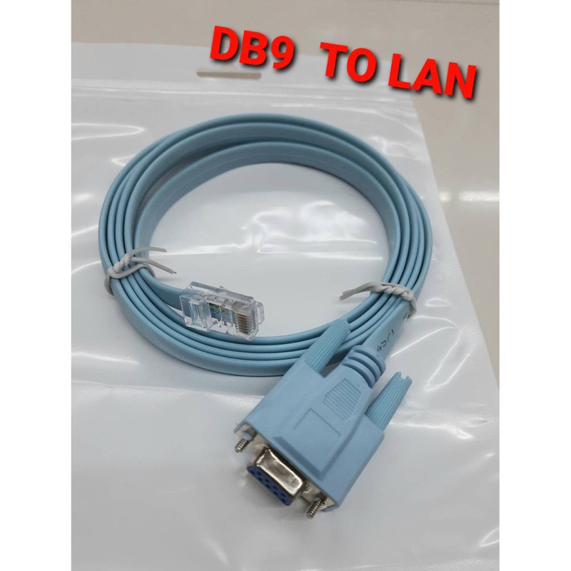 สาย DB9 To LAN สาย แปลง RS232 DB-9 Female TO LAN ยาว 1.5 เมตร | Shopee ...