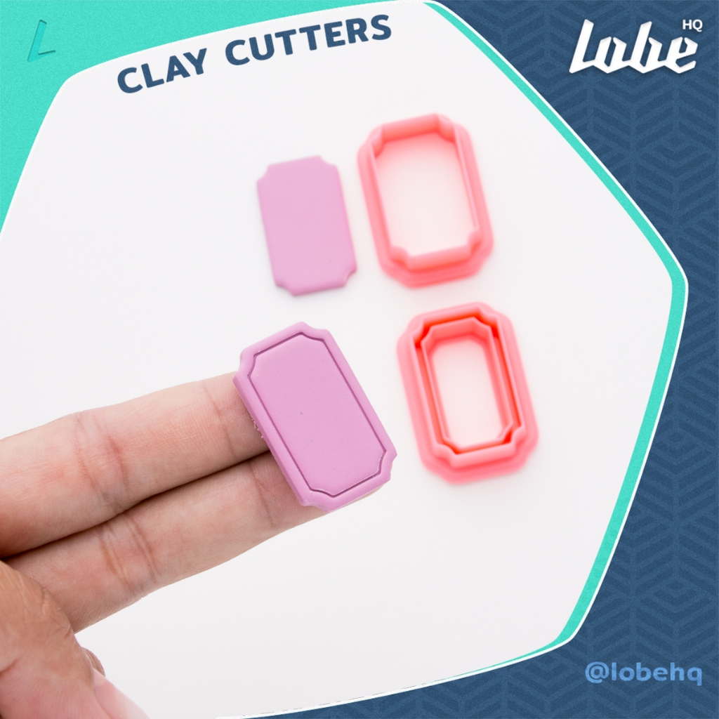 Ornate Rectangular Frame A Clay Cutter/ Polymer Clay Cutter/ Clay Tools ...