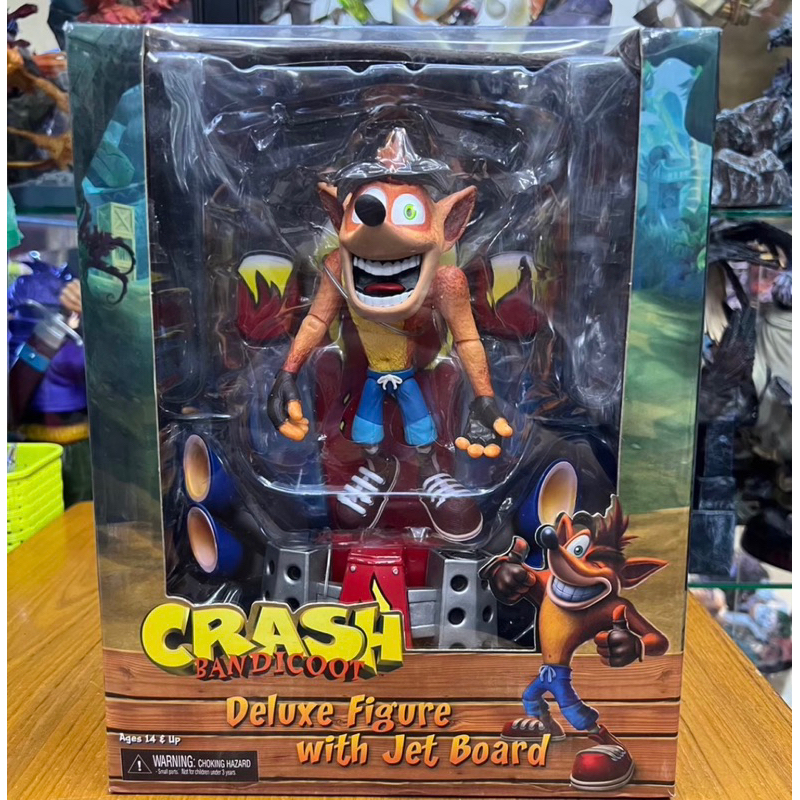 Crash Bandicoot with Jet Board Action Figure 14 cm | Shopee Thailand