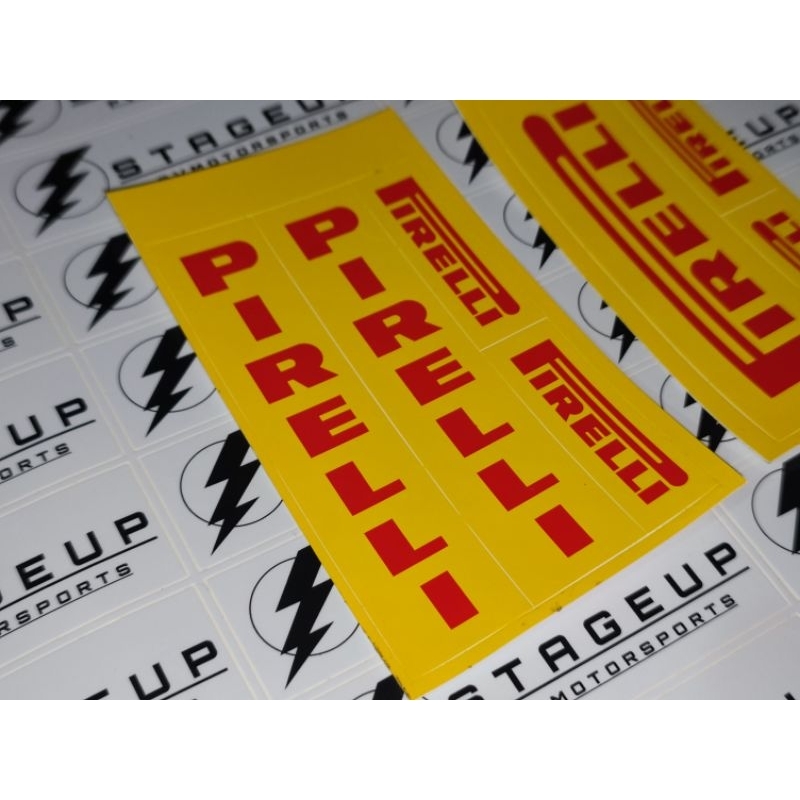 PIRELLI สติ๊กเกอร์ สติ้กเกอร์ STICKER ติด รถแข่ง ไม่ซีดง่าย ของแท้จาก ...
