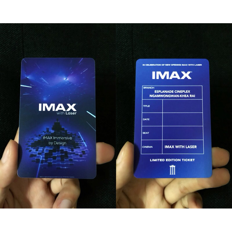 (Liveลด50%) บัตรสะสม IMAX Opening Card (บัตรเปิดตัว IMAXเมเจอร์ เอสพลา ...