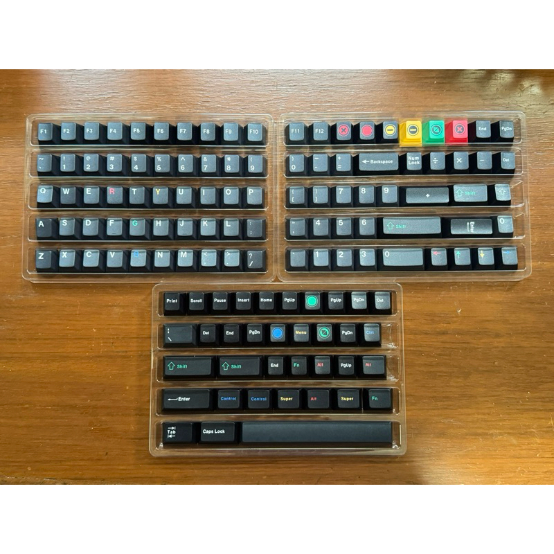 (พร้อมส่งจากไทย)Retro Dark Light Clone Cherry Profile Keycap Set ...