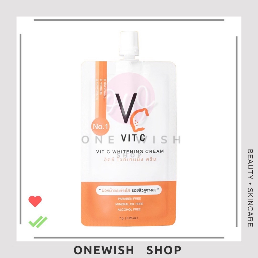 (7g.) วีซี วิตซี ครีม VC VitC Whitening Cream | Shopee Thailand