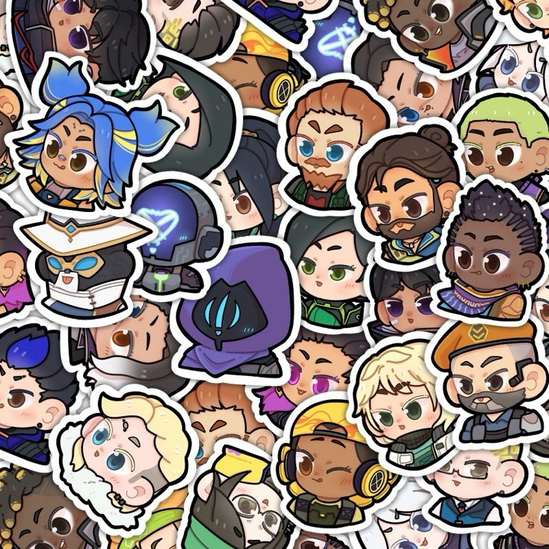 Valorant Stickers ver.แลบลิ้นแบร่ แยกชิ้น | Shopee Thailand