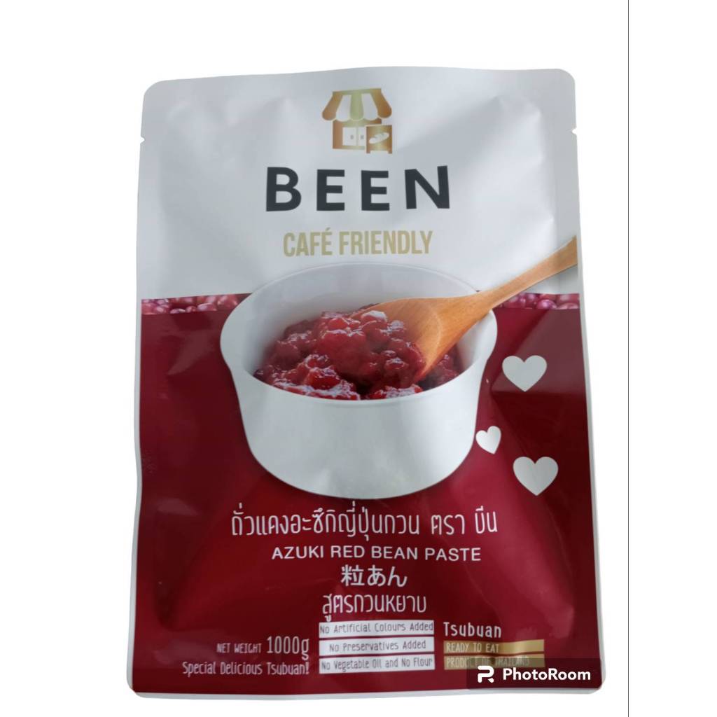 ถั่วแดงอะซึกิญี่ปุ่นกวนพร้อมใช้ ยี่ห้อ บีน ขนาด1กิโลกรัม 💥พร้อมส่ง Azuki Red Bean Paste 1 kg ...