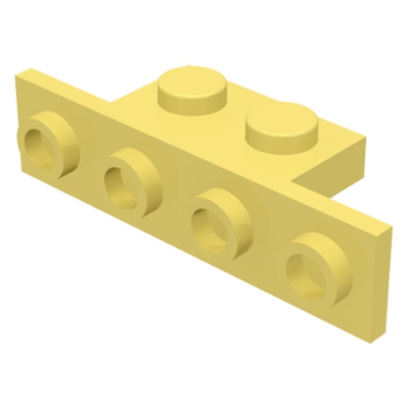Part Lego 2436, 2436b, 28802 Bracket 1 x 2 - 1 x 4 ,with Rounded/Two ...