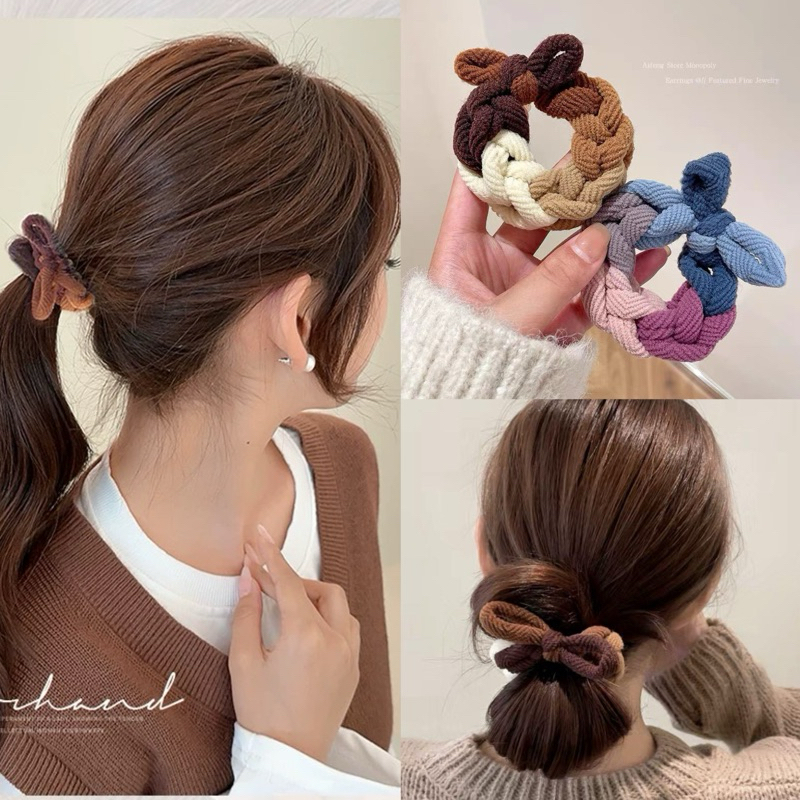 ยางรัดผมถัก Lazy band สวยน่ารัก พร้อส่งในไทย | Shopee Thailand