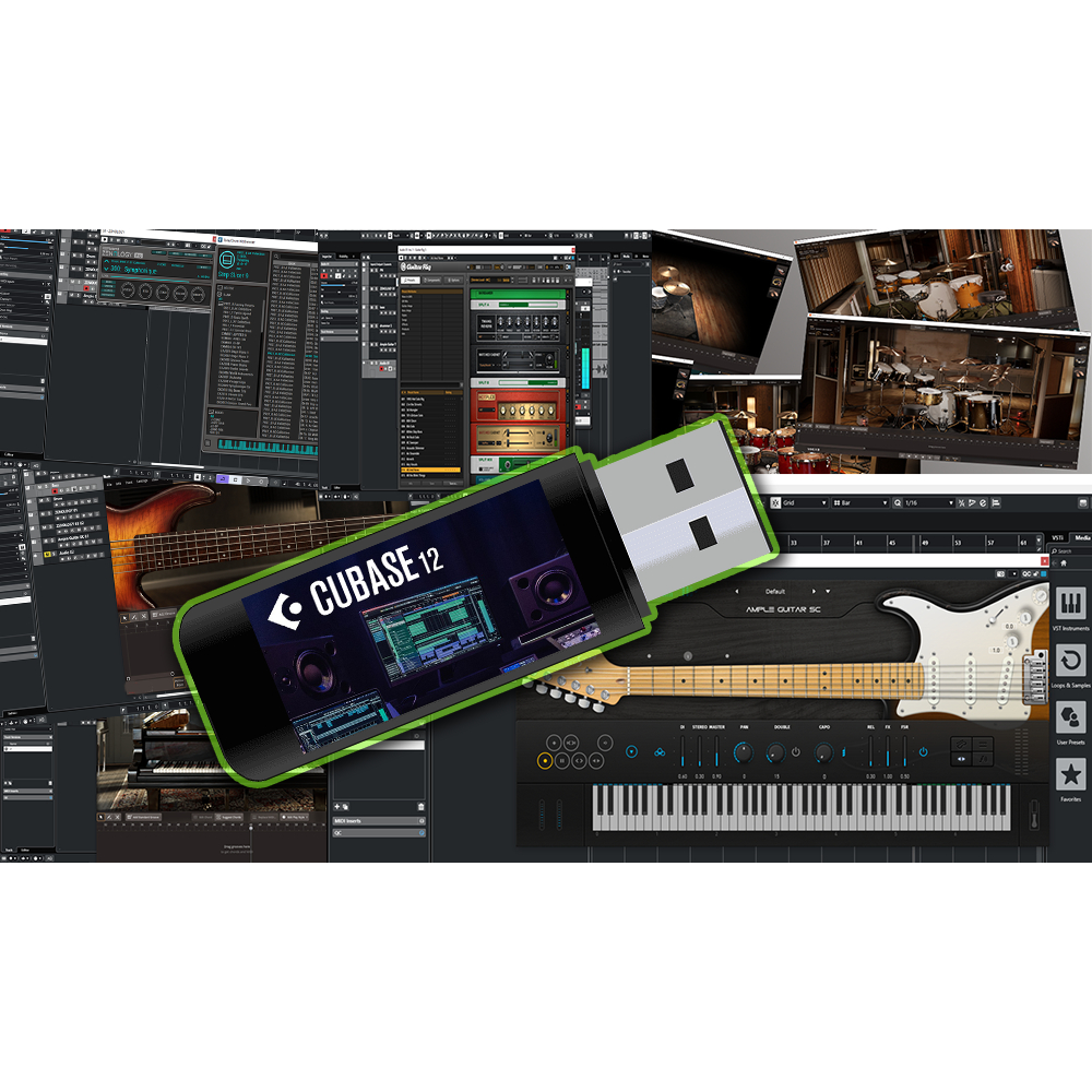 Cubase 12 Pro พร้อมปลั๊กอินพร้อมทำเพลง กลอง เบท เปียโน ซินธิไซเซอร์ เอฟ ...