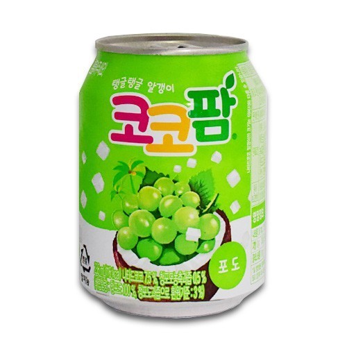 เครื่องดื่มน้ำผลไม้เกาหลี น้ำผลไม้กระป๋องผสมเนื้อผลไม้แท้ Haitai Crushed Juice Bongbong 238 ml ...