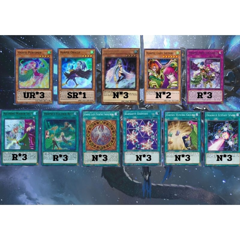 harpy lady deck ocg (yugioh legend of duelist 4) | Shopee Thailand