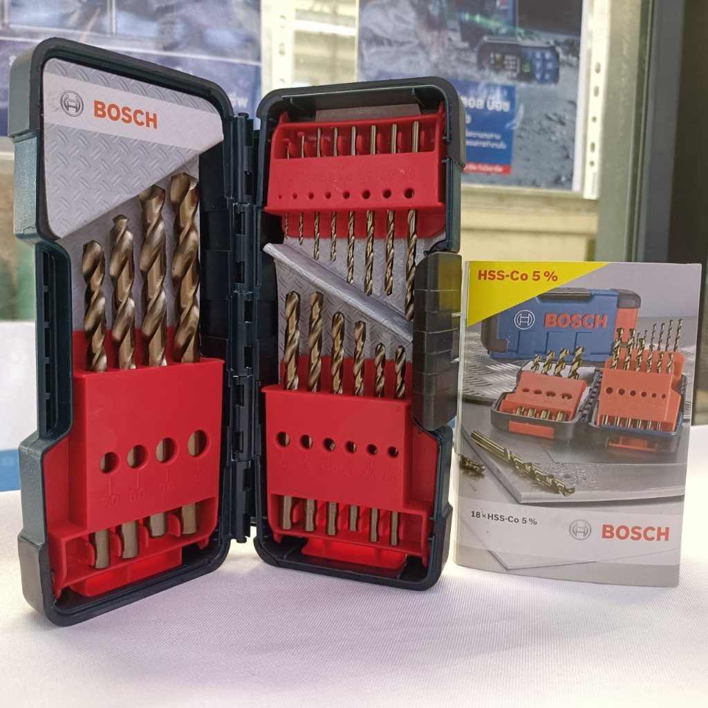 BOSCH ชุดดอกสว่าน HSS-Co SET 18 ตัวชุด 2607017047 ***สามารถออกใบกำกับ ...