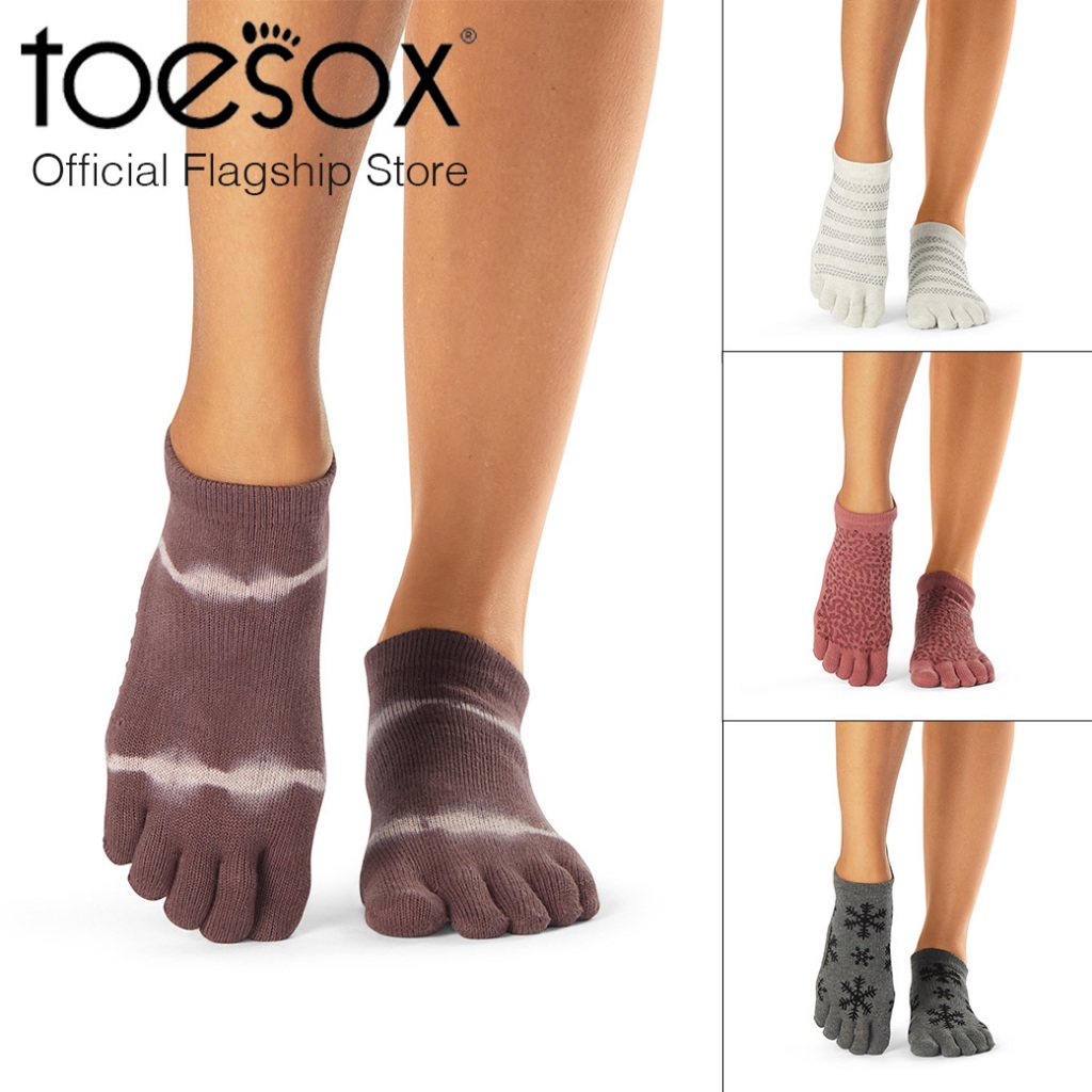 [New Fall2023 ] ToeSox Grip Full Toe Low Rise โทซอคส์ ถุงเท้ากันลื่นปิด ...