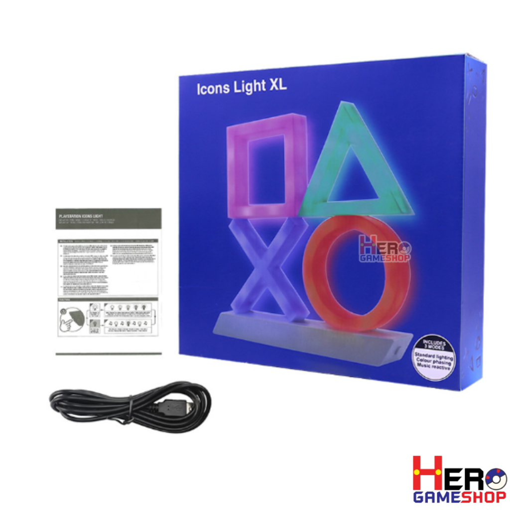 icon Light Playstation / GAMEOVER เปลี่ยนไฟตามเสียง / โคมไฟ 3D / PS4 / PS5 | Shopee Thailand