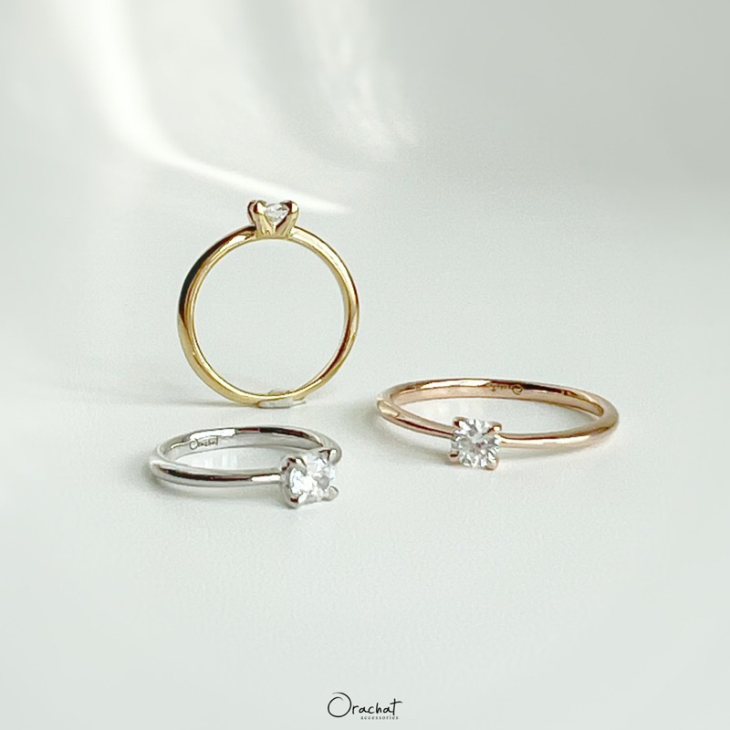 Charlotte 100 H&A ring. (แหวนหัวเพชรชู ขนาด 25 ตัง | Shopee Thailand