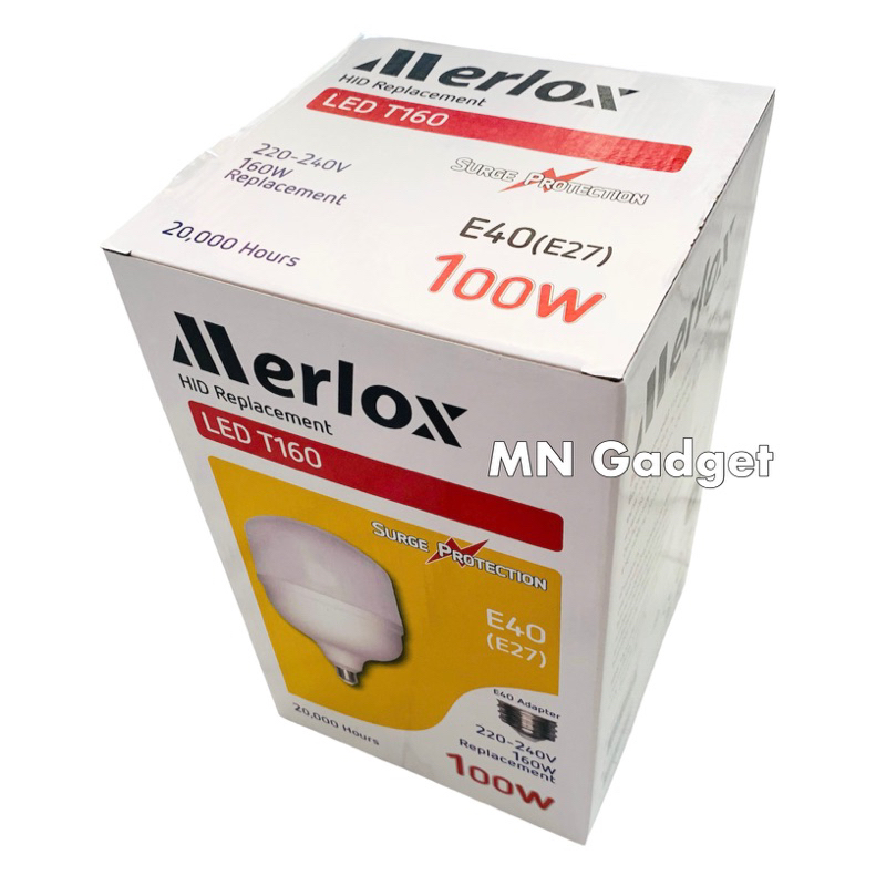 Merlox หลอดไฟแม่ค้า หลอดไฟLED Merlox 30W 50W E27 LED JMF 105W แสงขาว ...