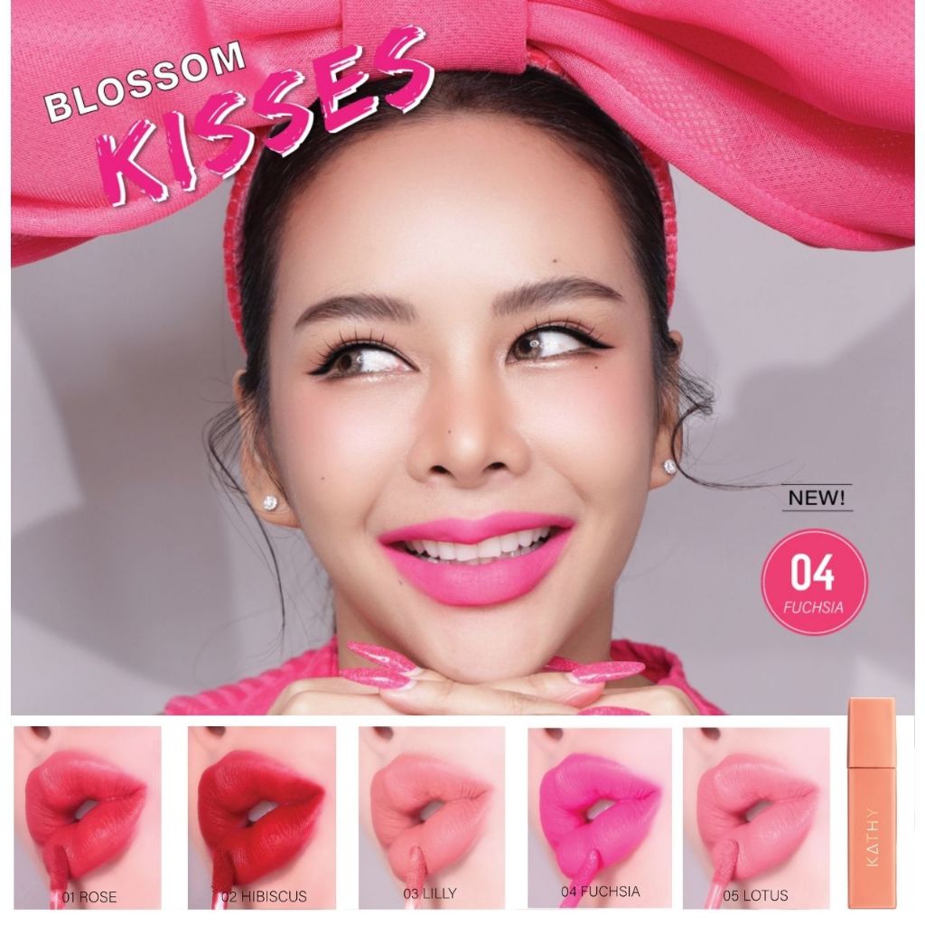 🔥BLOSSOM KISSES MINI MATTE LIP 🌸บอสซั่ม คิส มินิแมท | Shopee Thailand