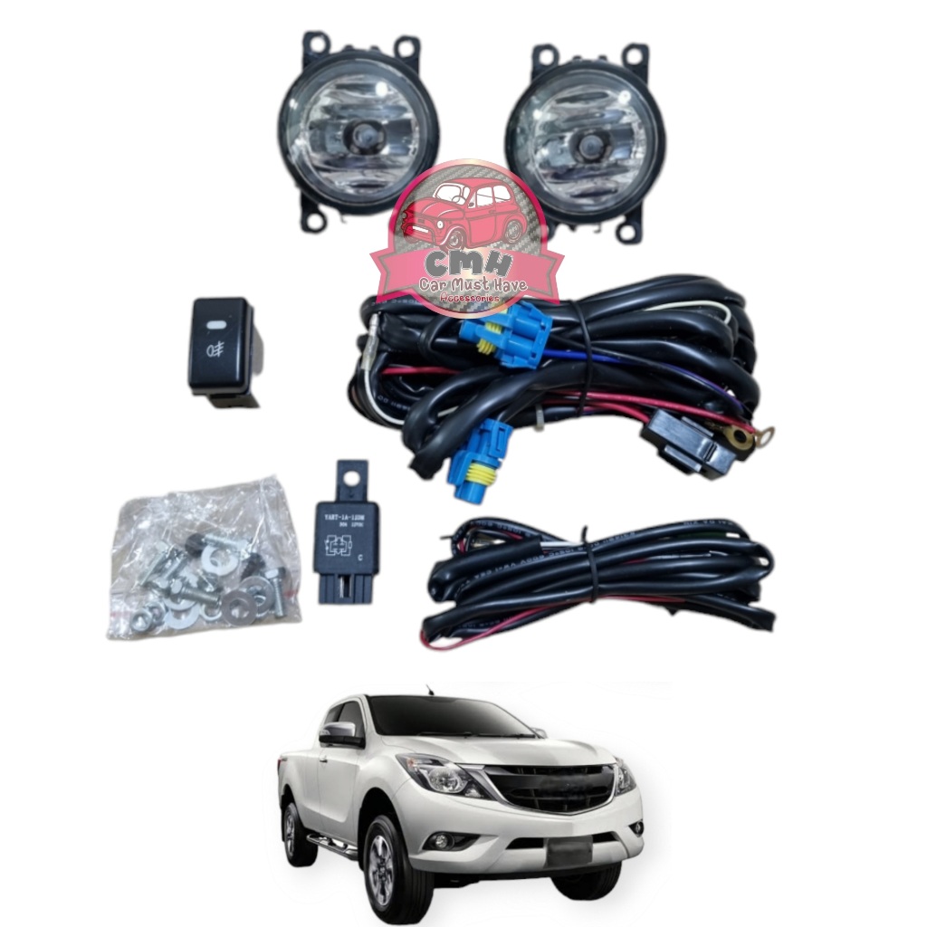 ไฟตัดหมอก โคมใส โคมเหลือง MAZDA BT 50 PRO มาสด้า บีที 50 โปร 2012 2013 ...