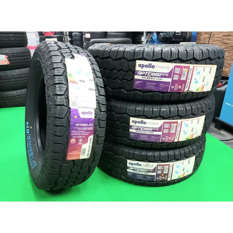 ยางใหม่ค้างปี 265/65R17 Apollo Apterra AT2 ผลิตปี 2022 ประกันบวม 2 ปี ...