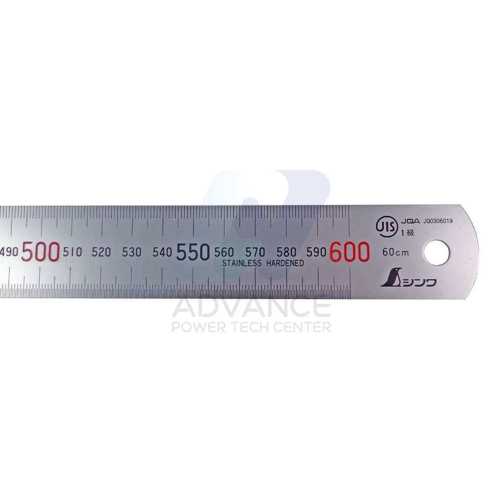 SHINWA MADE IN JAPAN. Stainless Steel Ruler มาตฐาน JIS Standard. 600cm ...