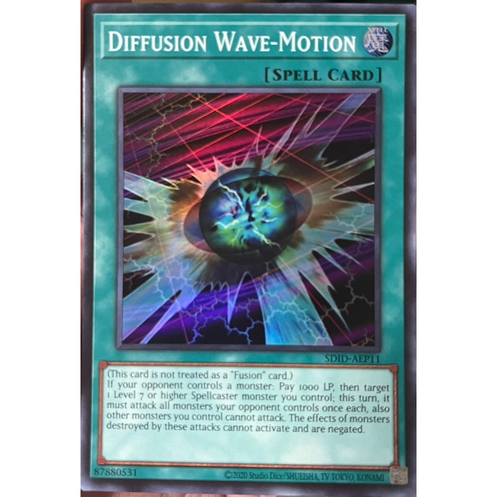 Yugioh [SDID-AEP11] Diffusion Wave-Motion (Super Rare) การ์ดยูกิแท้ถูก ...