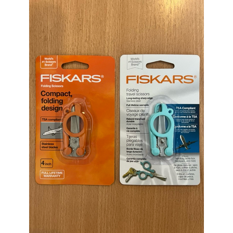Fiskars Folding Scissors, 4”, Orange Or Blue (New) | Shopee Thailand
