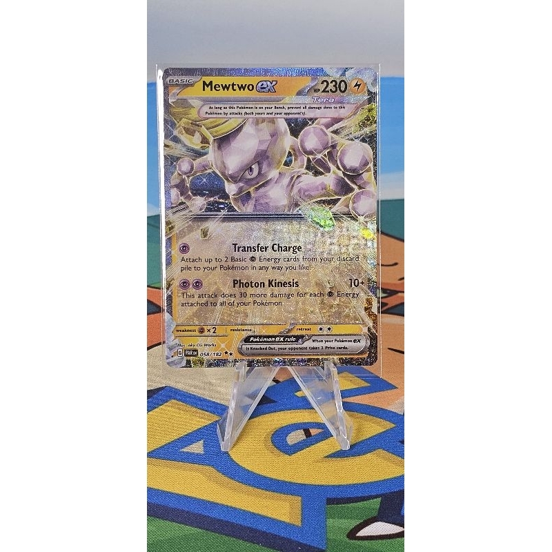 Pokemon Card "Mewtwo EX 058/182" ENG Paradox Rift | Shopee Thailand