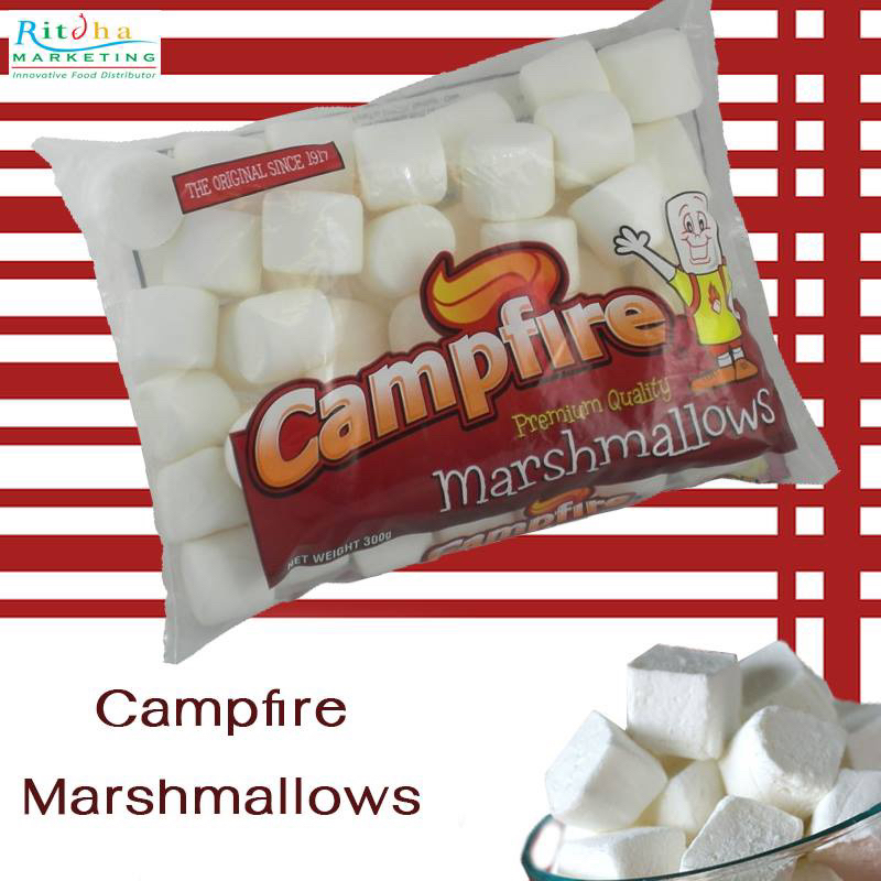 campfire Regular Size White 300g แบรนด์อันดับ 1 จากอเมริกา มาร์ชเมลโล่ marshmallow | Shopee Thailand
