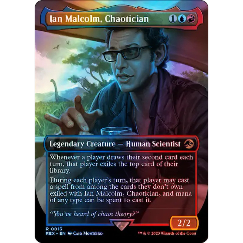 MTG (REX) Ian Malcolm, Chaotician (Universes Beyond: Jurassic World ...