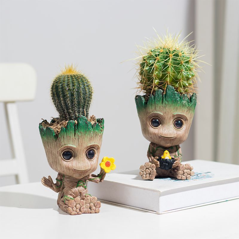 กระถางกรูท baby groot pot flower cactus กระถางแคคตัส | Shopee Thailand