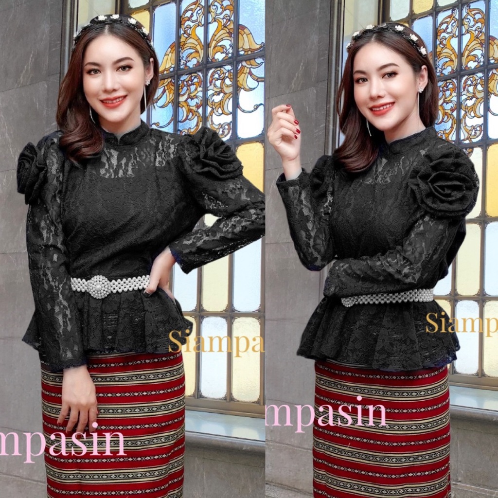 PTT♦️ เสื้อลูกไม้ ผ้านุ่มใส่สบาย อก 32-36, 34-38, 38-40, 40-42, 42-46 ...