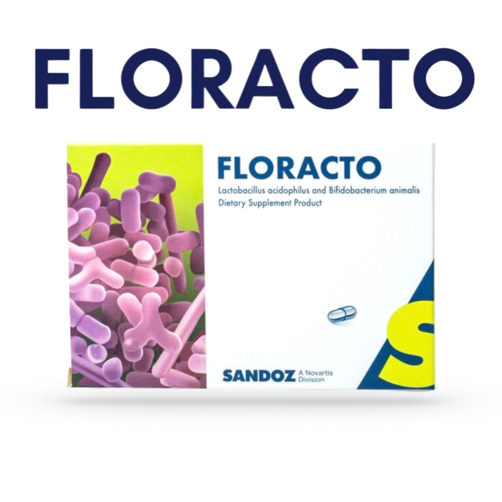 Floracto Sandoz 14 Capsules Probiotic รักษาสมดุลจุลินทรีย์ในลำไส้ 2,000 ...