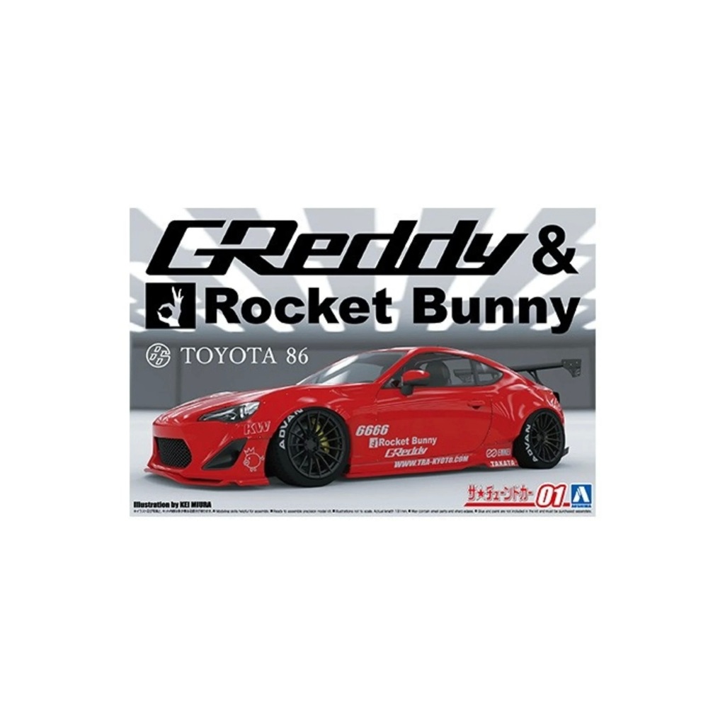 Aoshima 1/24 TOYOTA 86 GREDDY&ROCKET BUNNY ENKEI | Shopee Thailand