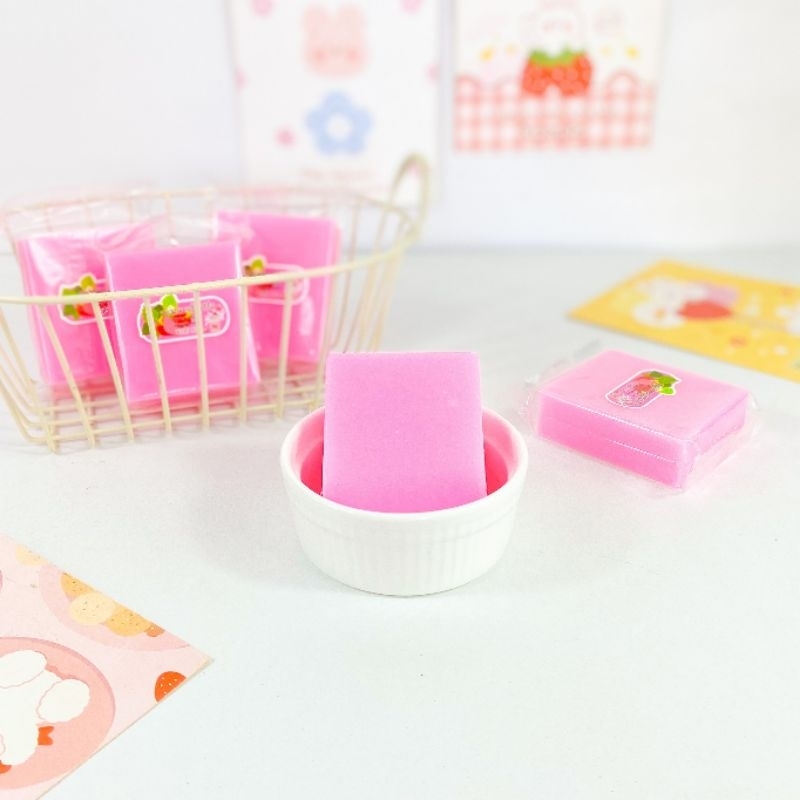 สบู่หัวเชื้อตัวขาว สตอเบอรี่สดโยเกิร์ต หอมฟุ้ง 50กรัม | Shopee Thailand