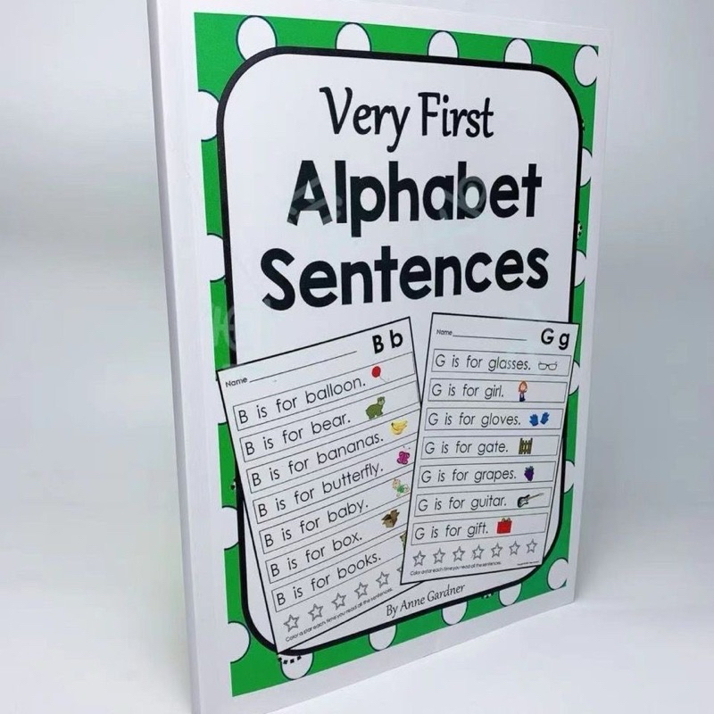 พร้อมส่ง สมุดแบบฝึกหัด Very first Alphabet Sentences สำหรับเด็กวัย ...