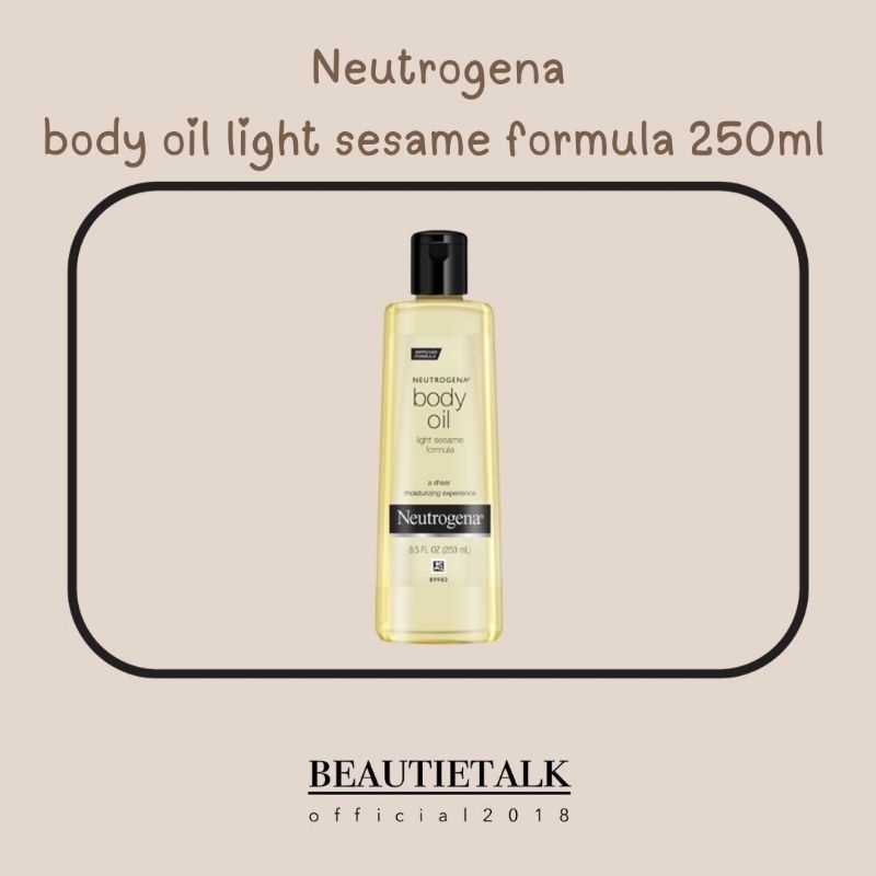 Neutrogena body oil light sesame formula | Shopee Thailand