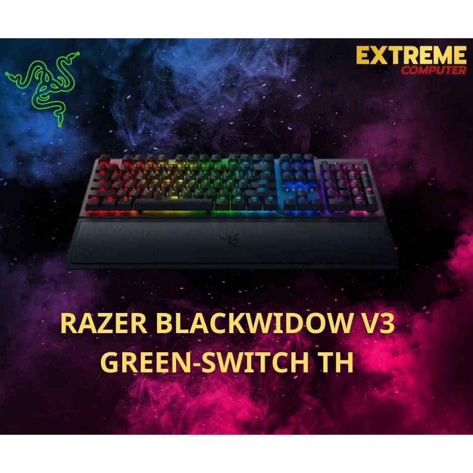 KEYBOARD RAZER BLACKWIDOW V3 - GREEN-SWITCH TH TH | Shopee Thailand