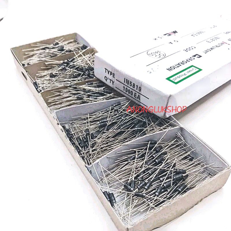 20ตัว 👉👉 1N5819 IN5819 ไดโอดชนิด Schottky Diode Rectifiers ขนาด 1A 40V ...