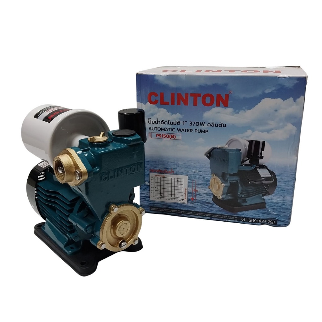 Clinton รุ่น PS150B ปั๊มน้ำอัตโนมัติ ปั้มเปลือยออโต้ Water Pump ...