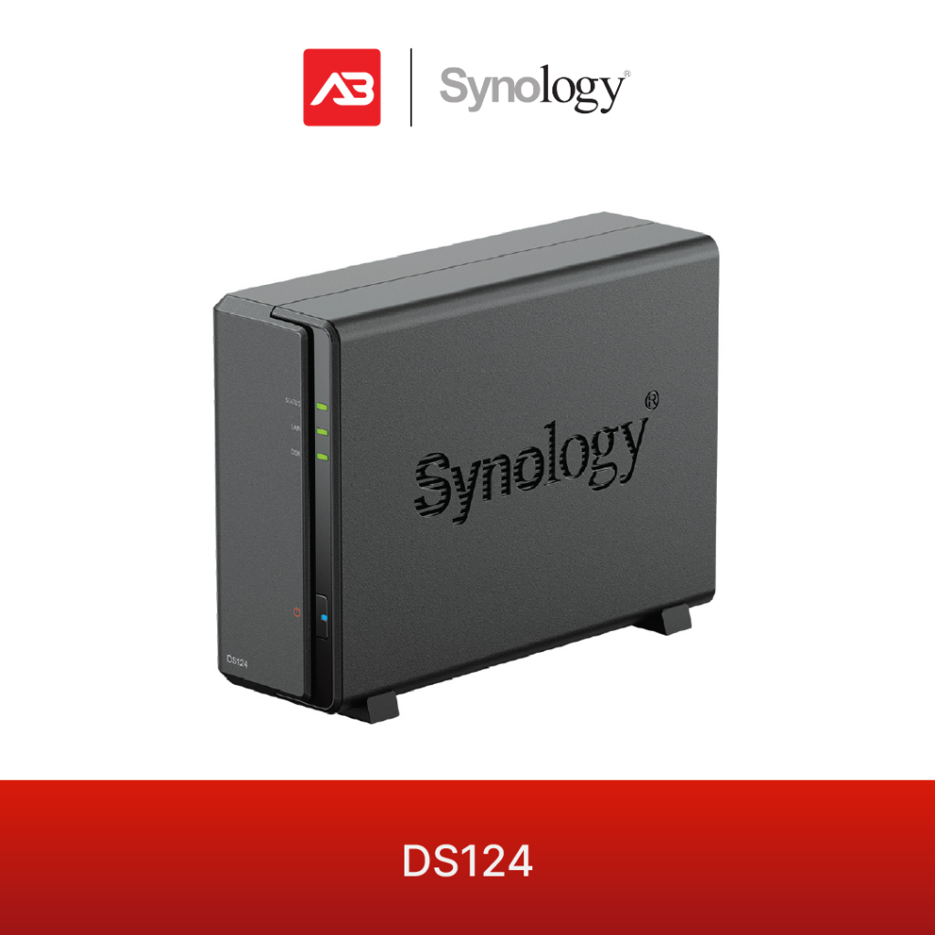 Synology NAS 1-bay DiskStation รุ่น DS124 (เลือกฮาร์ดดิสได้) | Shopee ...