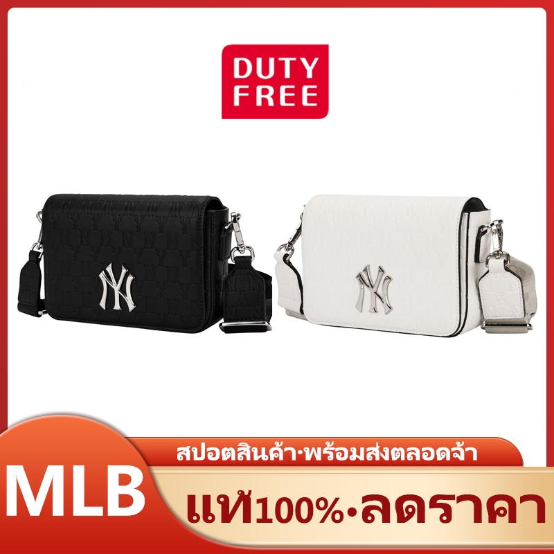 New MLB shoulder bag แท้ camera crossbody bags saddle NY UNISEX CURVED ...