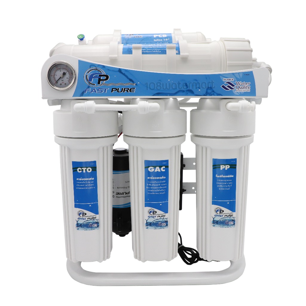 Fast Pure เครื่องกรองน้ำ 5 ขั้นตอน อาร์โอ 400 แกลลอนต่อวัน รุ่นไม่มีถัง ...