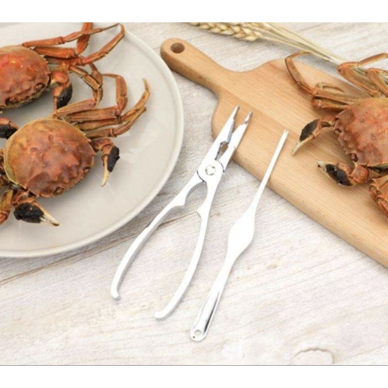 (พร้อมส่ง) Scissors cut claw crab กรรไกรตัดบีบก้ามปู สแตนเลส กรรไกรบีบ ...