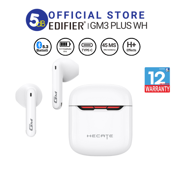 EDIFIER HECATE GM3 Plus (White) หูฟังไร้สาย / Bluetooth 5.3 / รับประกัน 1 ปี ศูนย์ไทย | Shopee ...