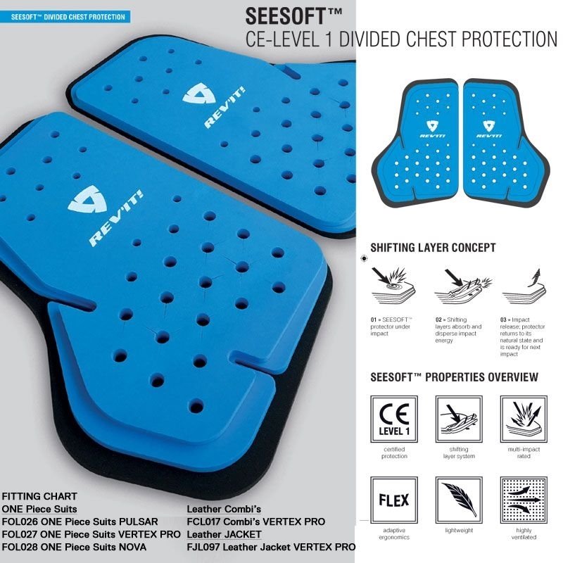 REV'IT! Divided Chest Protector(การ์ดอก) | Shopee Thailand