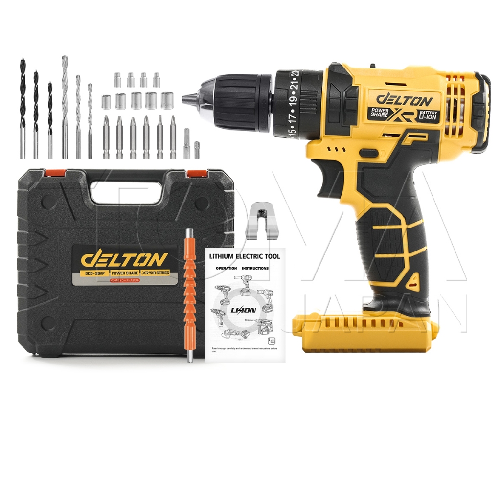 DELTON สว่านไร้สาย 3 ระบบ 99V/199V YXR Series รุ่น DCD-99VP ใช้งานร่วมกับ แบตเตอรี่ Power Share ...