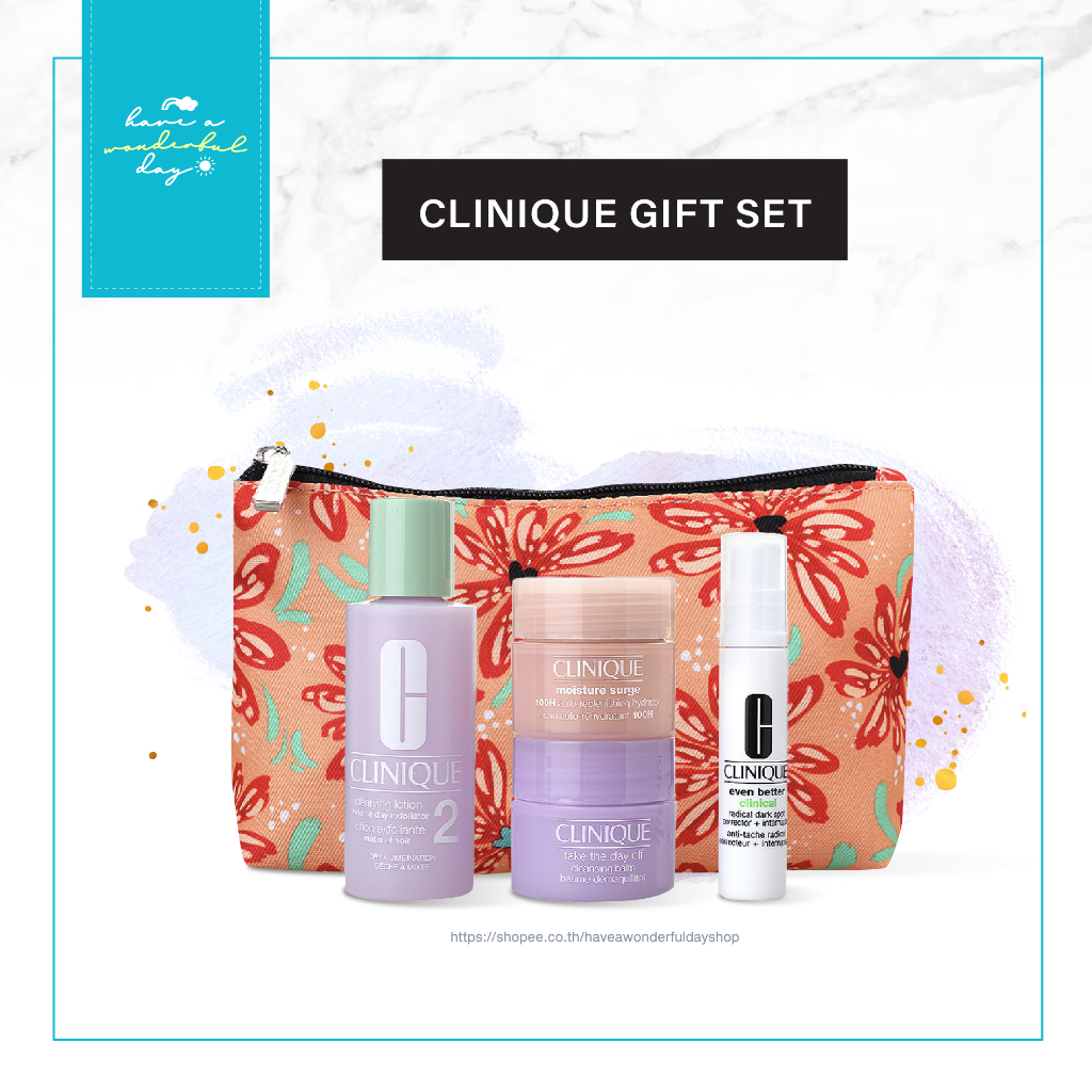 Clinique bag set Lotion 60ml Cleansing Balm 15ml Dark Spot Corrector ...