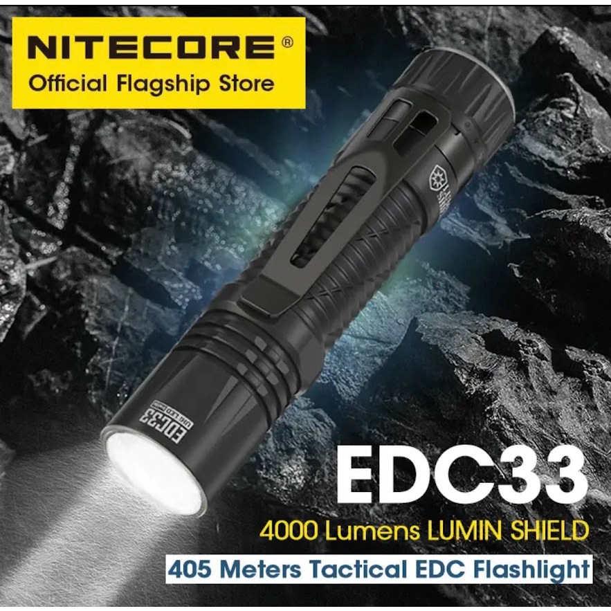 NITECORE EDC33 EDC ไฟฉายกล USB-C ไฟฉายชาร์จไฟได้450เมตร uhi 20สูงสุด ...